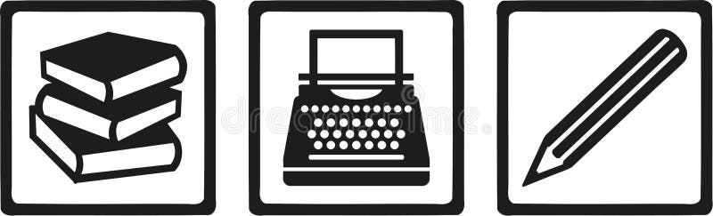 Typewriter Pictogram Stock Illustrations – 935 Typewriter Pictogram ...