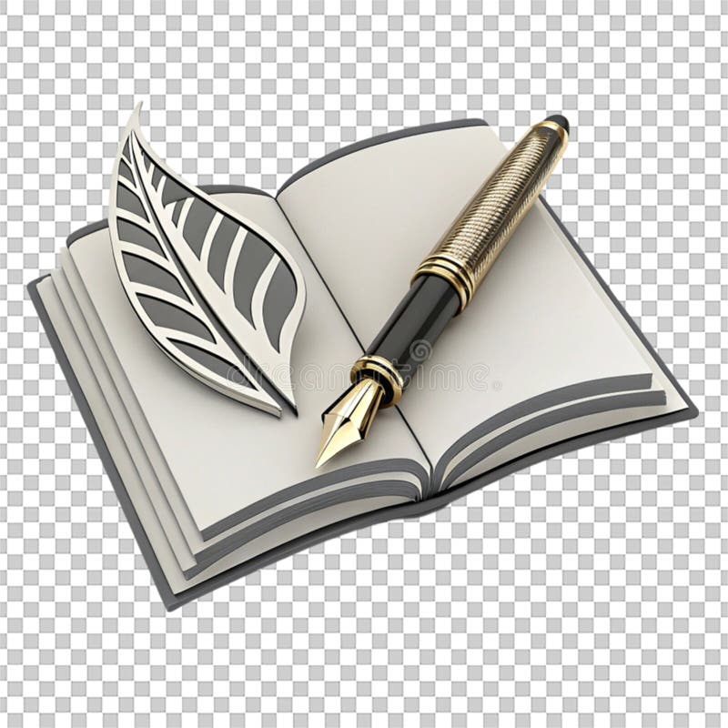 Writer 3D Icon with Creative Design Isolated on White Background for ...