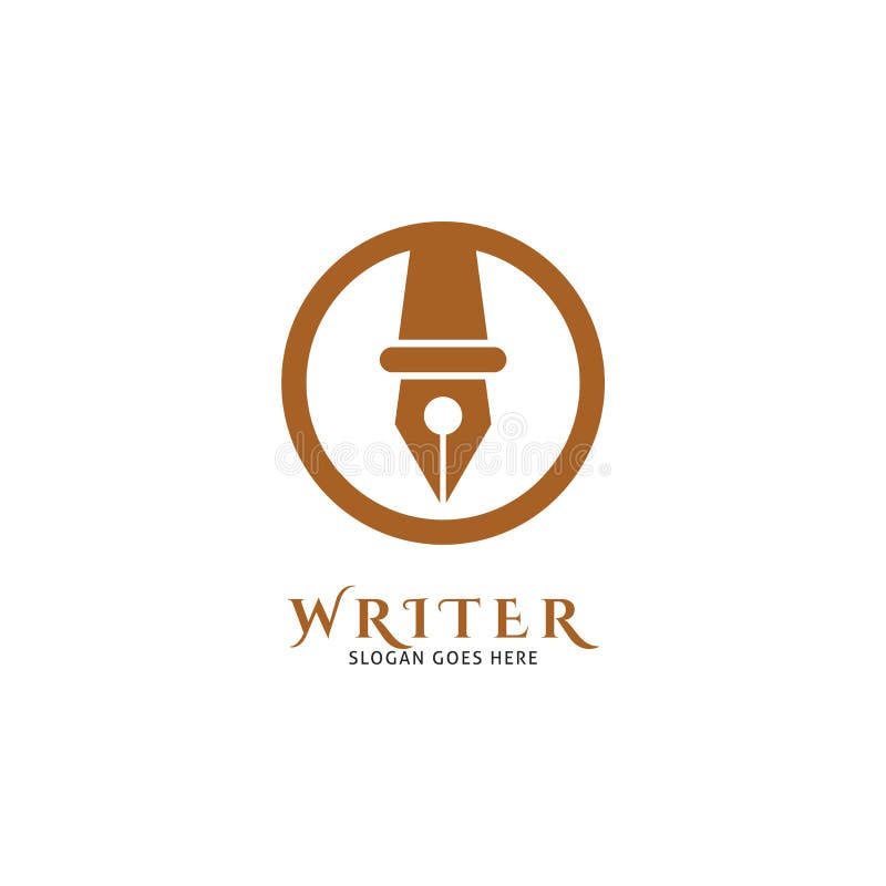 Writer Icon Vector Logo Template Illustration Design Stock Vector ...