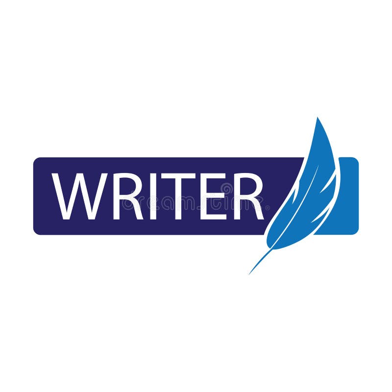 Writer logo vector stock illustration. Illustration of black - 181442597
