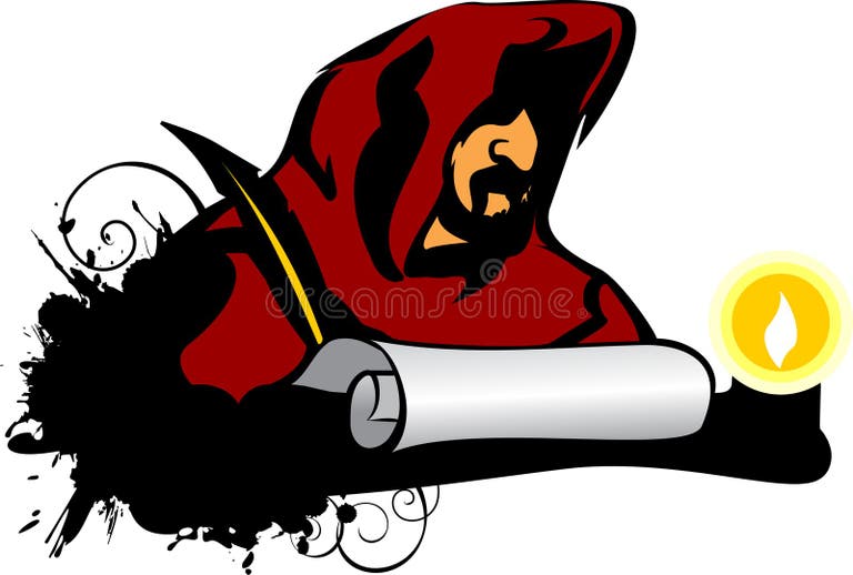 Monk Writer Stock Illustrations – 32 Monk Writer Stock Illustrations ...
