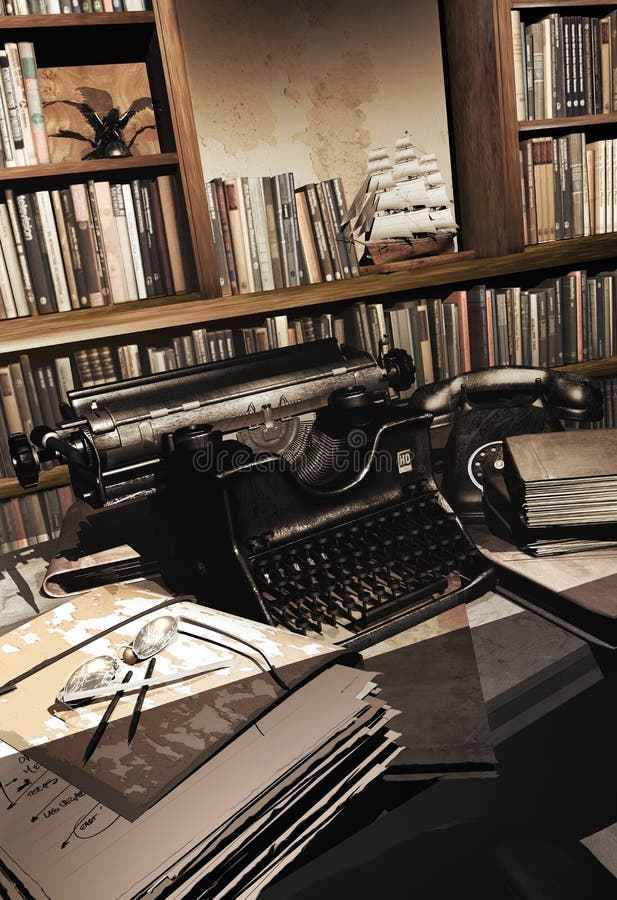 writers desk background