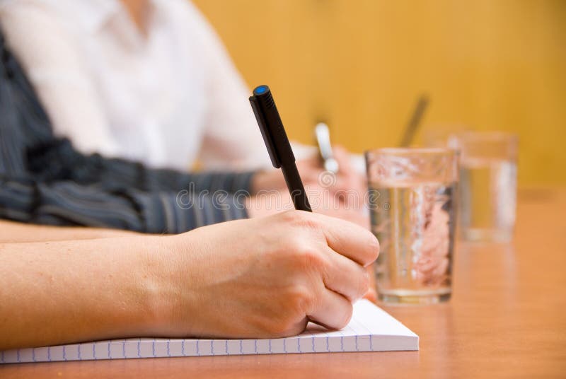 Writing stock image. Image of three, boardroom, corporate - 2280645