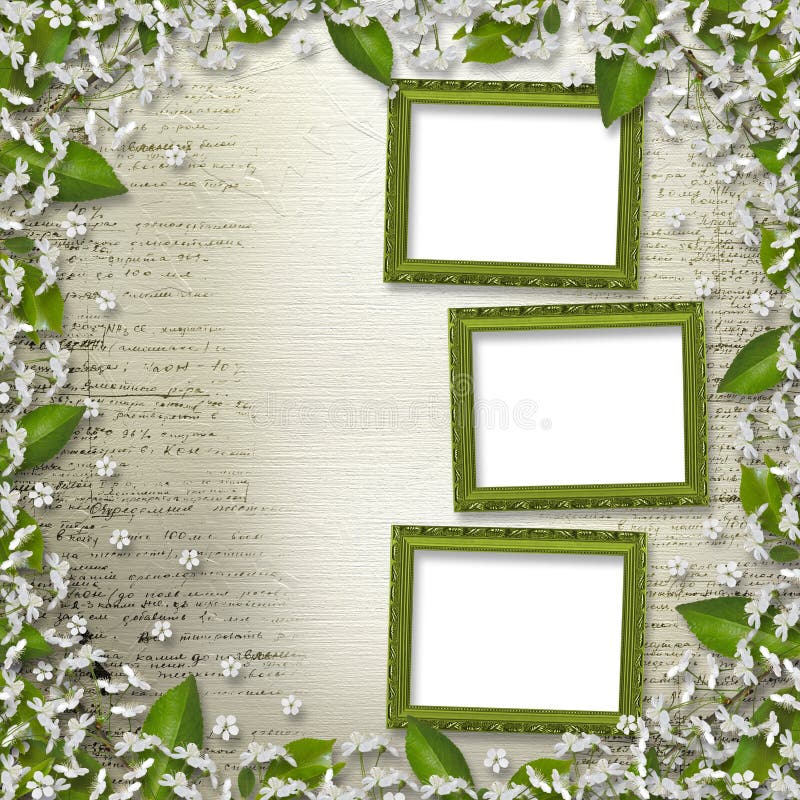 Writing Abstract Background with Frame Stock Illustration ...