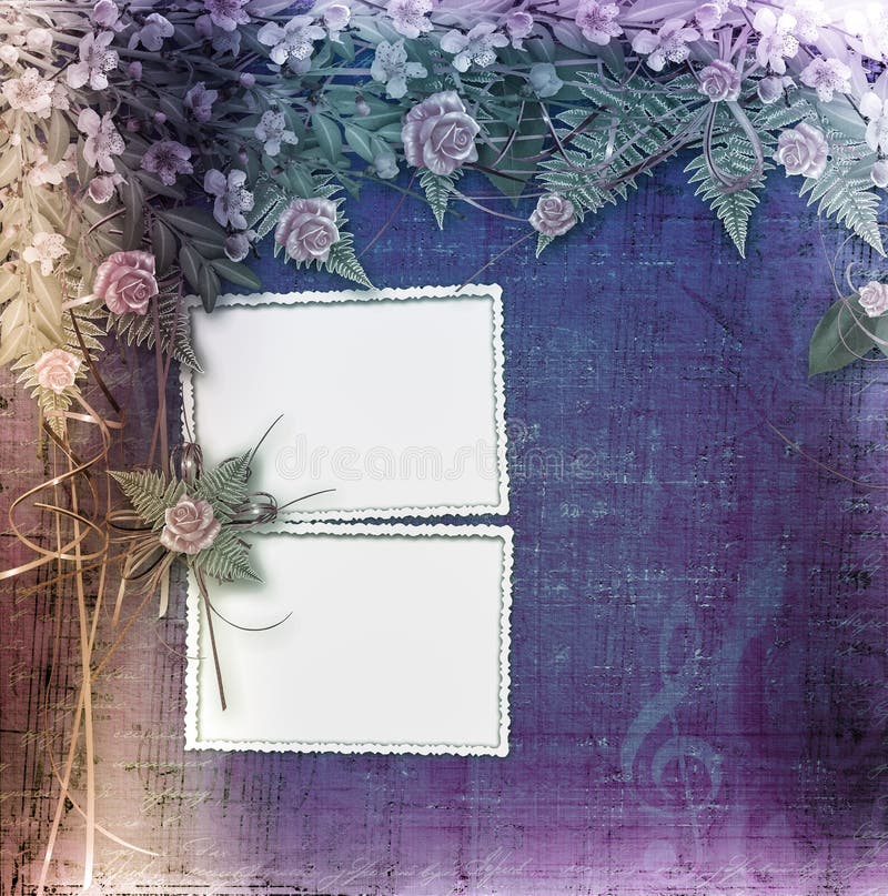 Writing Abstract Background with Frame Stock Illustration ...