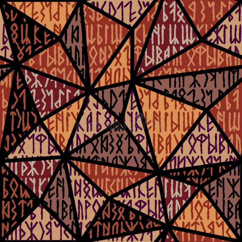 Writing Ancient Background. Old Gothic Seamless Texture. Stock Vector ...