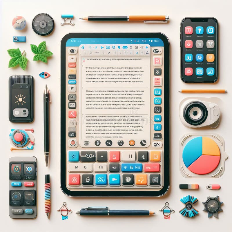 Writing App Interface With Word Processor Formatting Tools An Stock