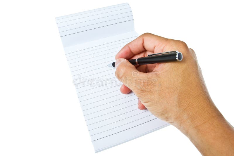 Writing on blank notepad stock photo. Image of page, student - 20947708