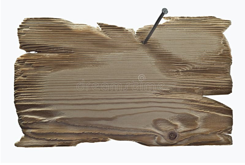 Writing Board with a Nail Fixed in Retro Style Stock Image - Image of ...