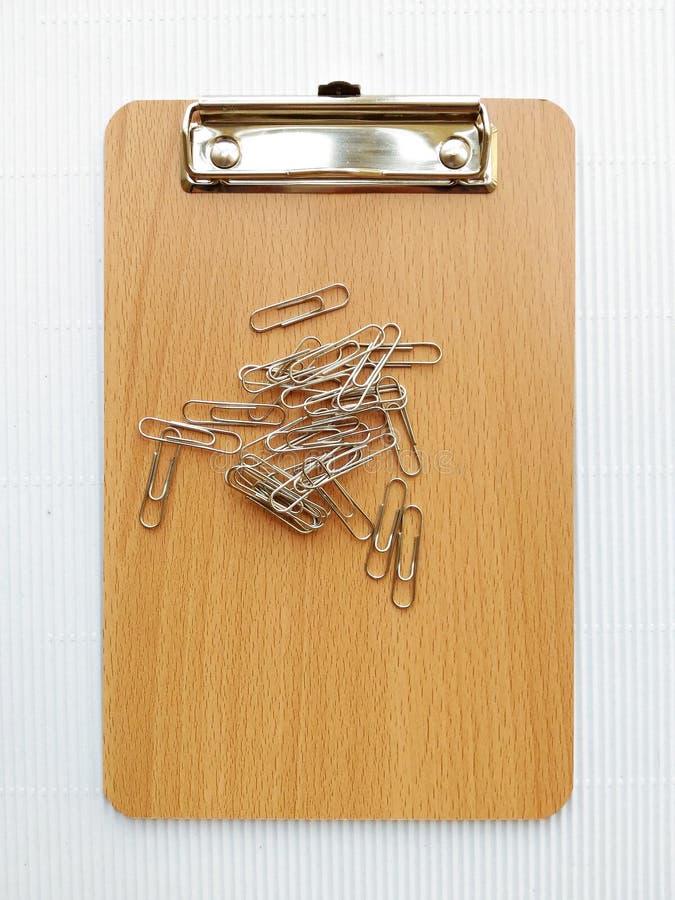 Writing Board and Paper Clip Stock Photo - Image of blank, white: 66193424