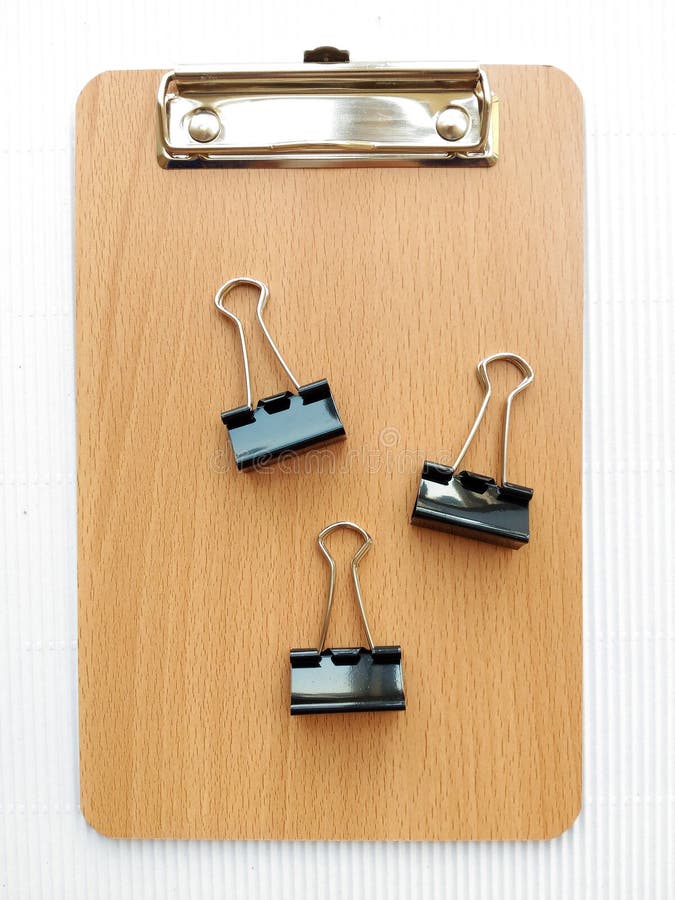 Writing Board and Paper Clip Stock Image - Image of wood, office: 66193313