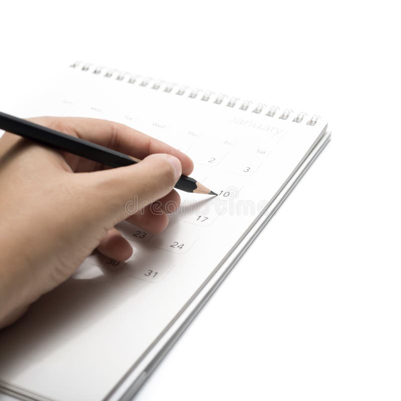 Calendar and pen stock photo. Image of people, organizer - 54442754