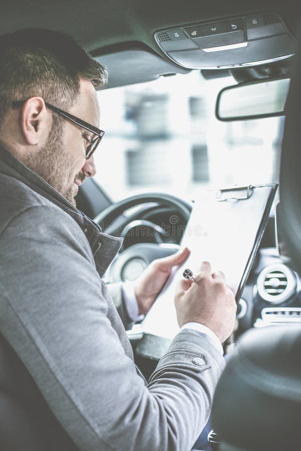 Writing in car. stock image. Image of driver, trip, land - 119788587