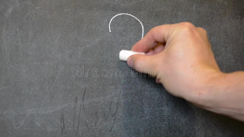 Writing in Chalk on a Blackboard.Question Mark. Stock Video - Video of ...