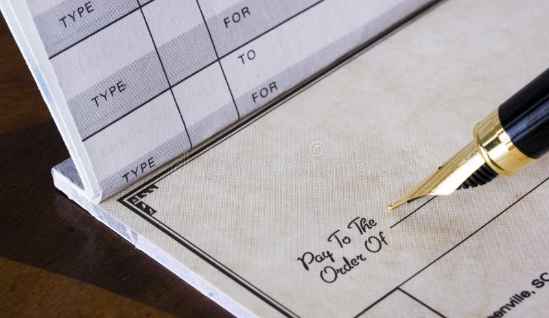 Writing check stock image. Image of account, check, finance - 1103215