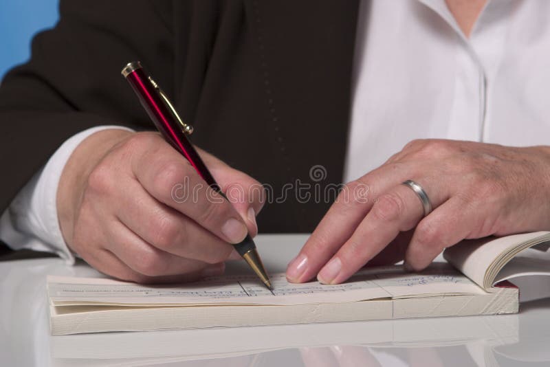Writing a cheque stock image. Image of writing, transaction - 2814601