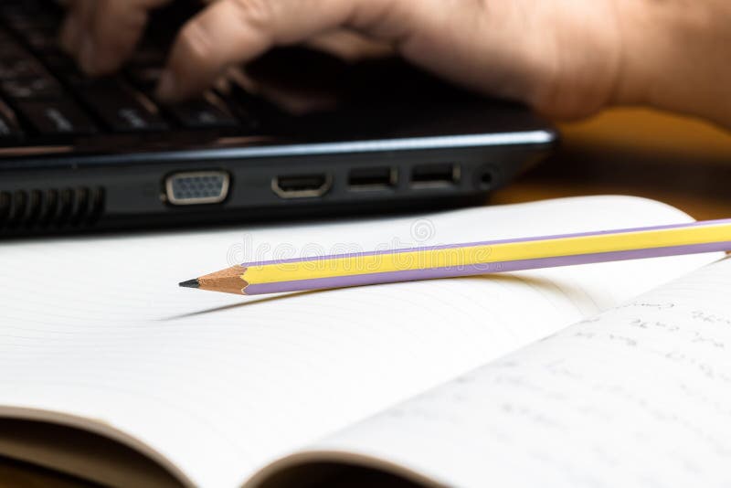 Writing for Communication stock image. Image of typing - 63981747