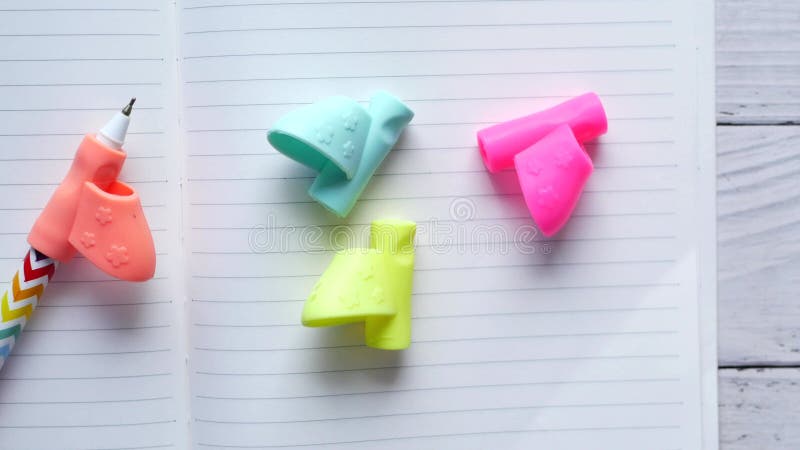 Writing Corrector Pen Holder Postures Grip Stock Footage - Video of ...