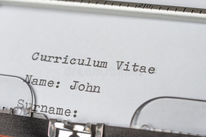 Curriculum Vitae in an Envelope; Sending a Curriculum Vitae. Stock ...