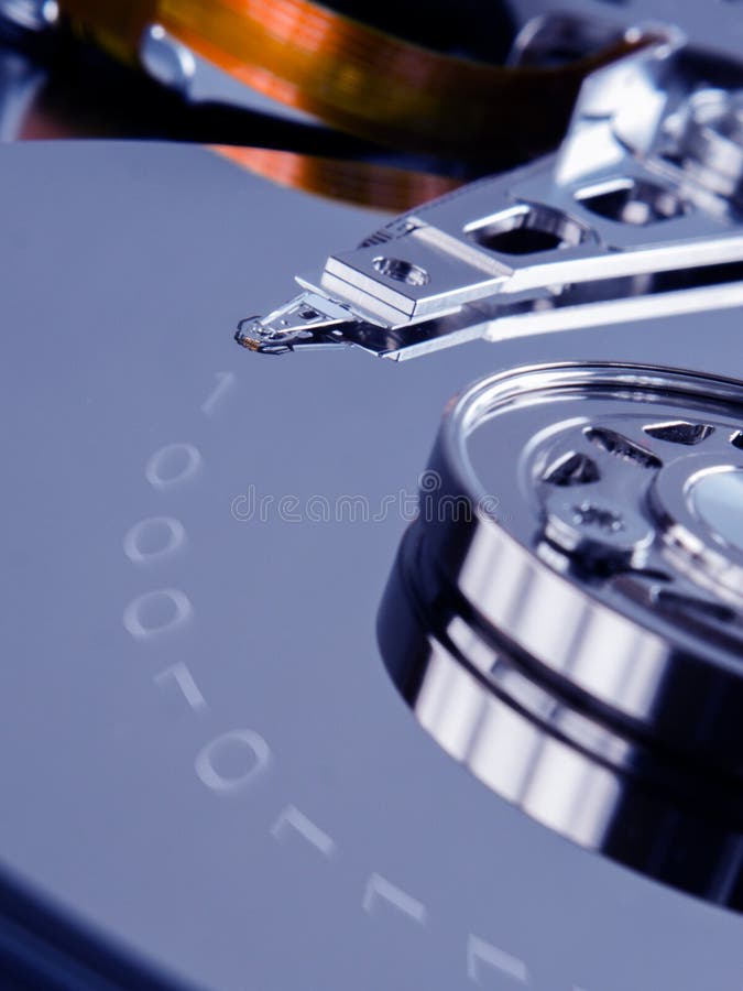 Writing data on hard disk stock image. Image of inside - 66886753