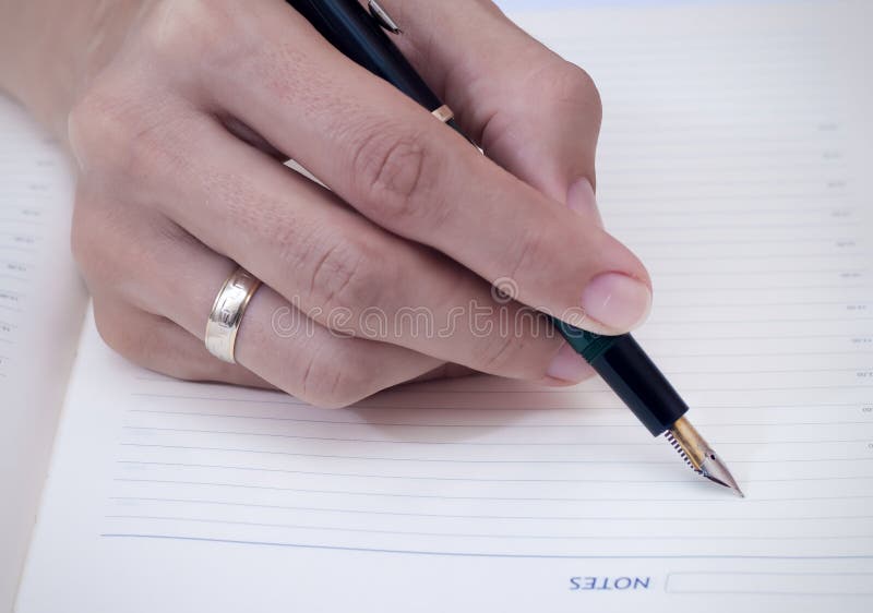 Writing in diary stock photo. Image of notebook, conference - 20715230