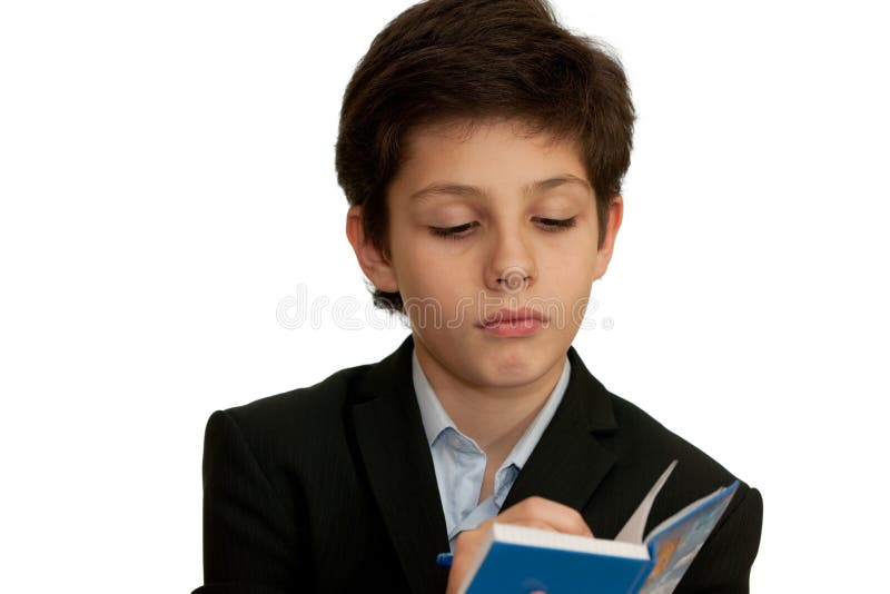 Writing diligent student stock photo. Image of white - 12373746