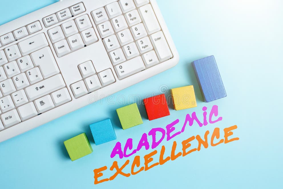 Writing Displaying Text Academic Excellence. Word Written on Achieving ...