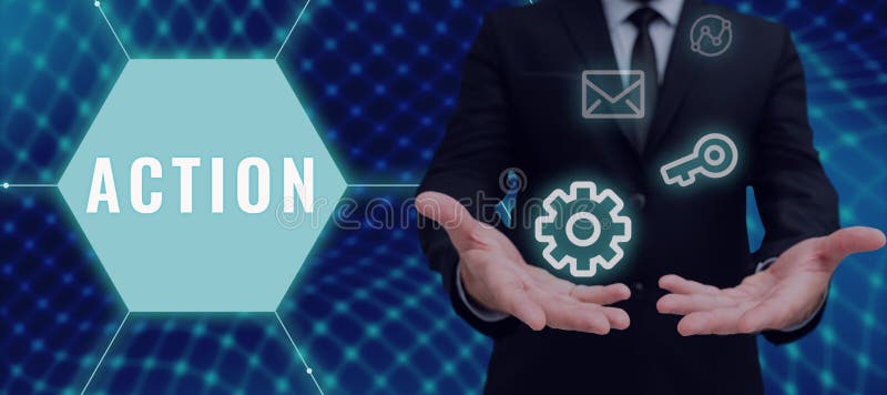 Writing Displaying Text Action. Business Approach Fact or Process Doing ...