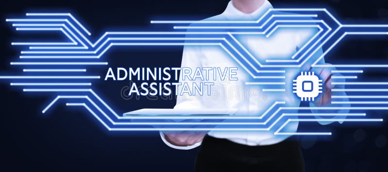 Writing Displaying Text Administrative Assistant. Internet Concept ...