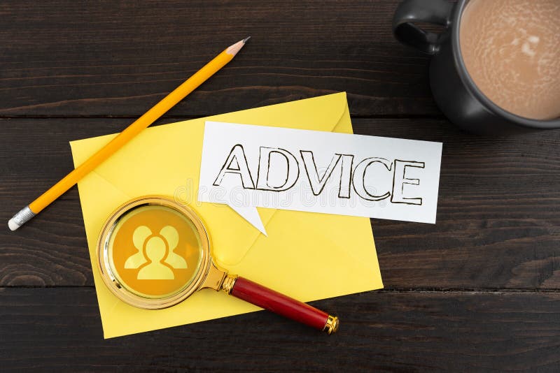 Writing Displaying Text Advice. Internet Concept Recommendation is ...