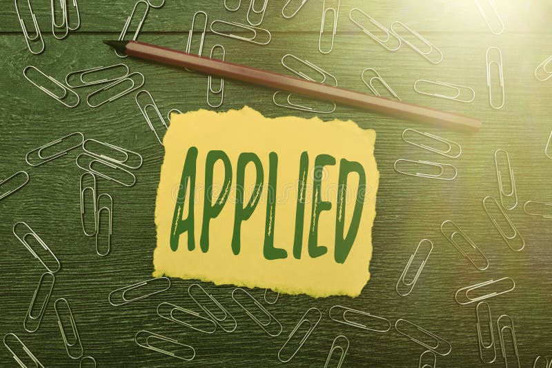 Writing Displaying Text Applied. Word Written on Put To Practical Use ...