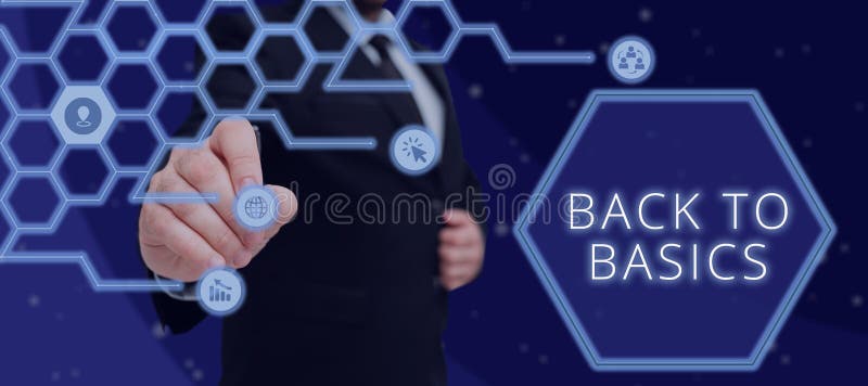 Writing Displaying Text Back To Basics. Business Idea Return Simple ...