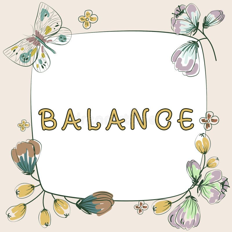 Text Caption Presenting Balance. Concept Meaning Condition in Which ...