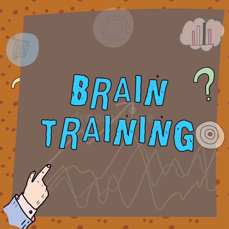 Writing Displaying Text Brain Training. Business Showcase Mental ...