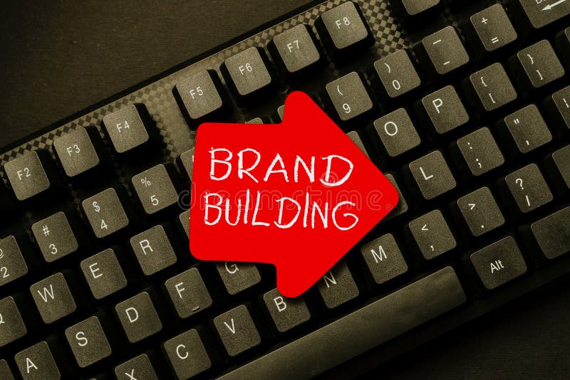 Writing Displaying Text Brand Building. Concept Meaning Boosting ...