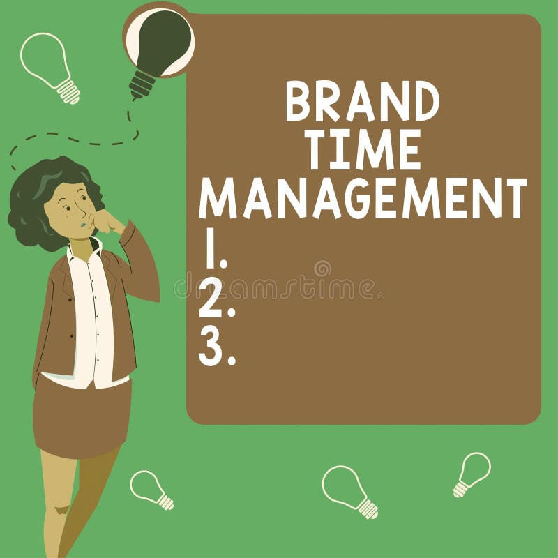 Text Caption Presenting Brand Time Management. Business Idea Increase ...
