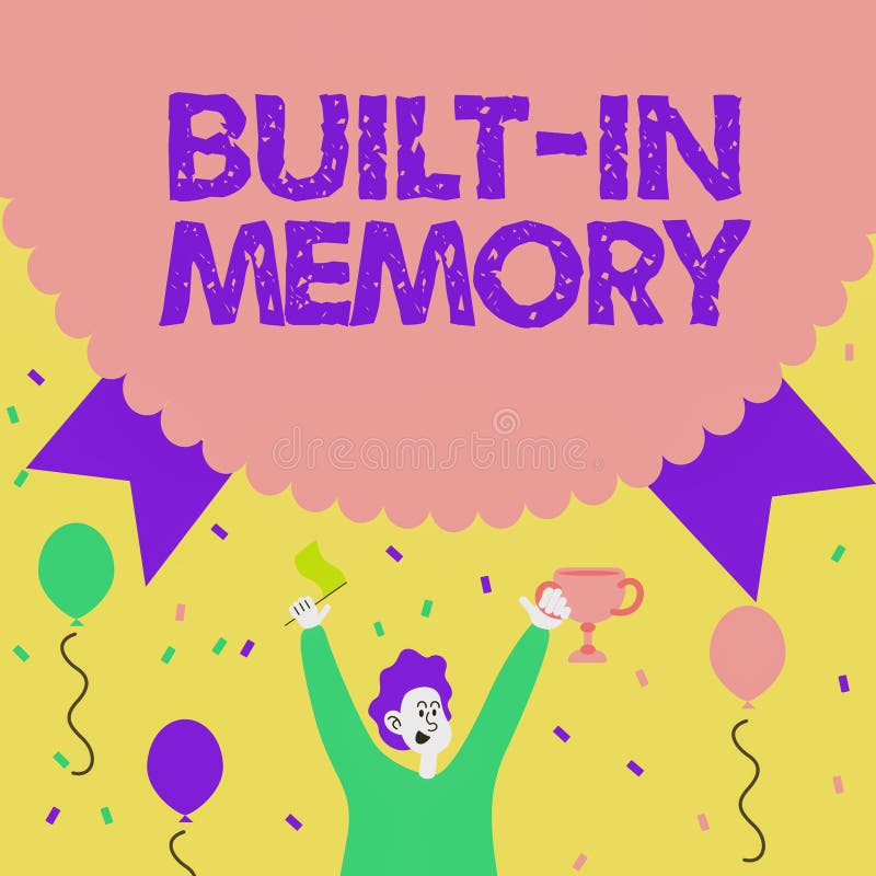 Writing Displaying Text Built in Memory. Business Showcase Device or ...