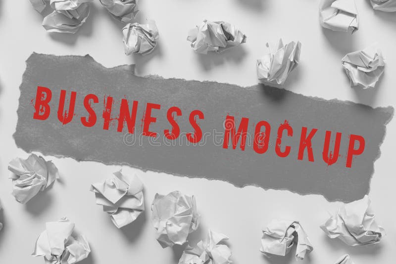 Writing Displaying Text Business Mockup. Business Showcase the Formal ...