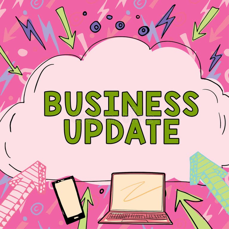 Hand Writing Sign Business Update. Business Overview the Act of Adding New Information or ...