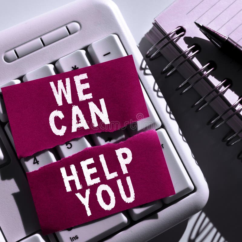 Writing Displaying Text we Can Help You. Concept Meaning Support ...