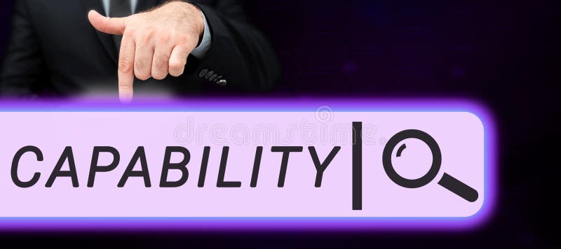 Writing Displaying Text Capability. Internet Concept the Facility or ...