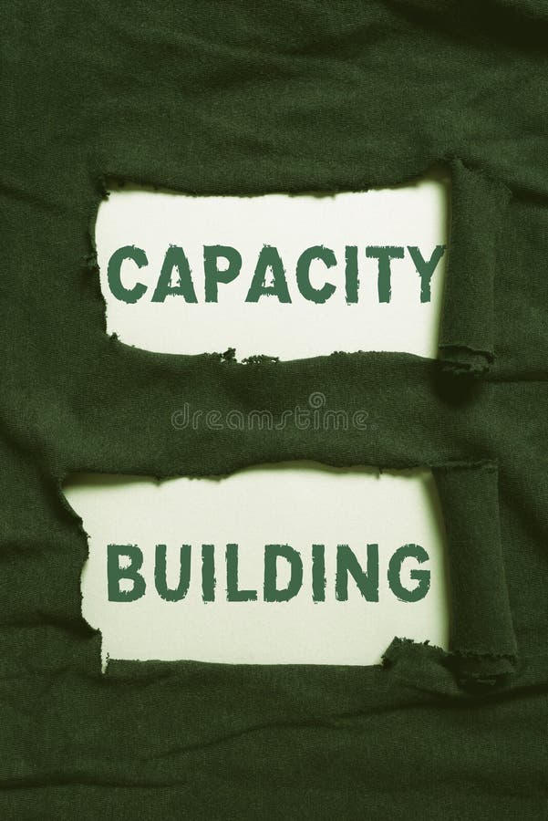 Conceptual Caption Capacity Building. Word Written on Process by Which ...