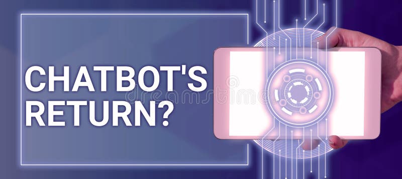 Writing Displaying Text Chatbot S Return. Word for Program that ...