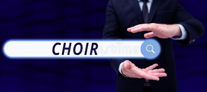 Writing Displaying Text Choir. Business Concept a Group Organized To ...