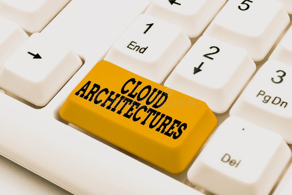 Writing Displaying Text Cloud Architectures. Business Showcase Various Engineered Databases ...