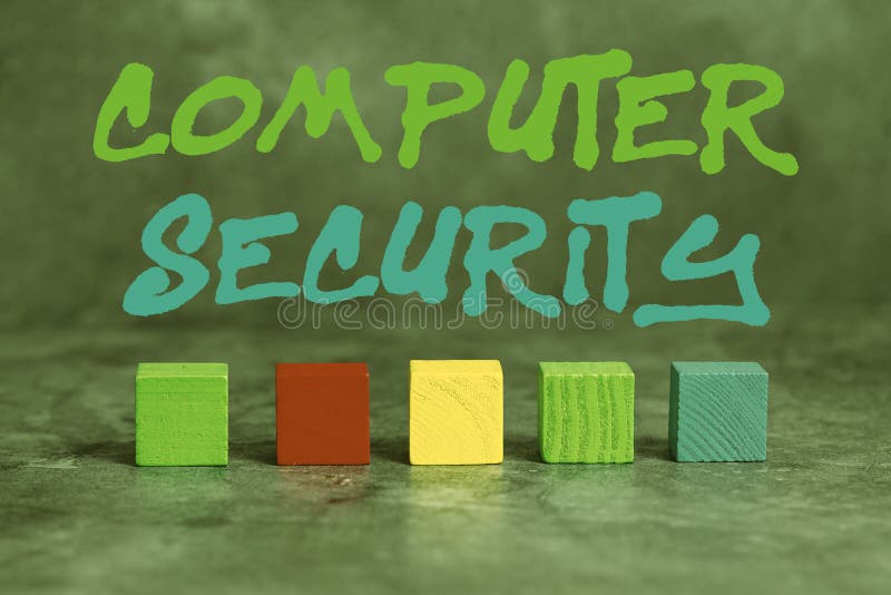 Text Sign Showing Computer Security. Business Overview Protection of ...