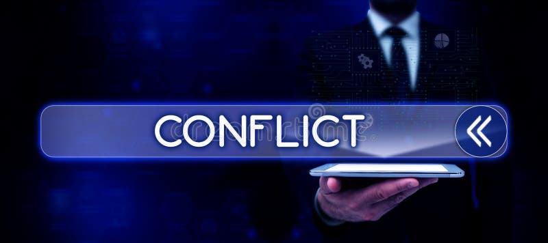 Writing Displaying Text Conflict. Business Concept Disagreeing with ... Writing Displaying Text Conflict. Business Concept Disagreeing with ...