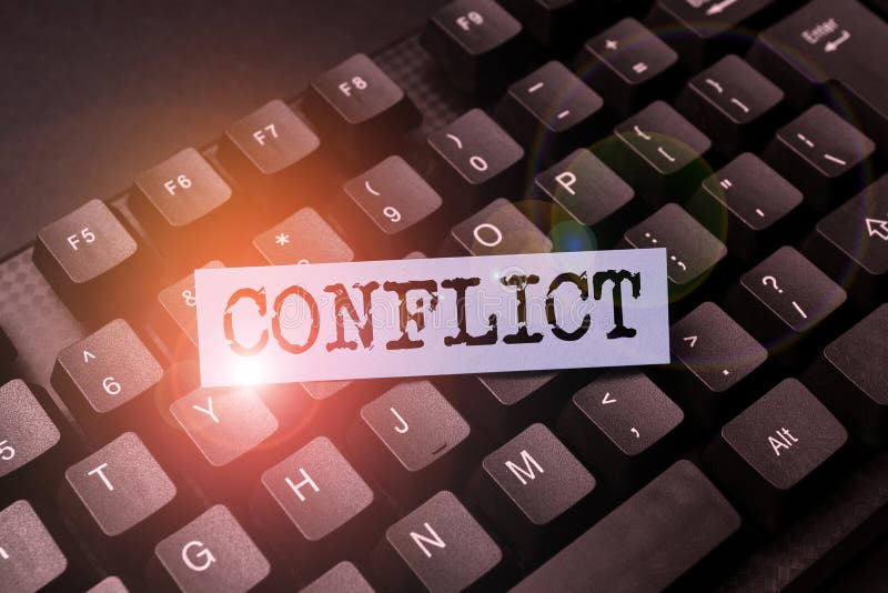 Writing Displaying Text Conflict. Business Concept Disagreeing with ... Writing Displaying Text Conflict. Business Concept Disagreeing with ...
