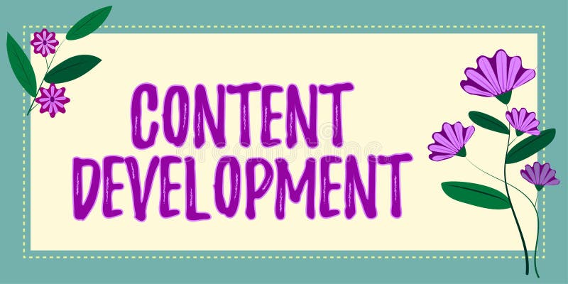 Hand Writing Sign Content Development. Business Overview Specialized in ...