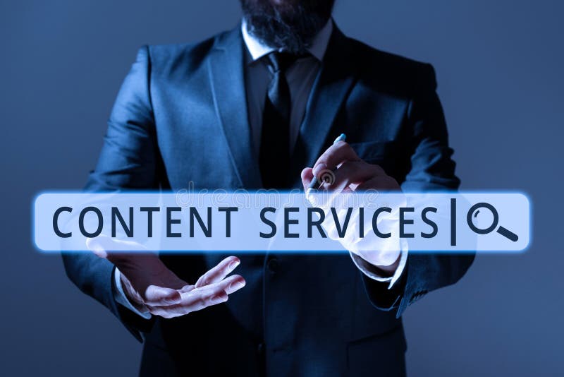 Writing Displaying Text Content Services. Business Idea a Plan Designed ...